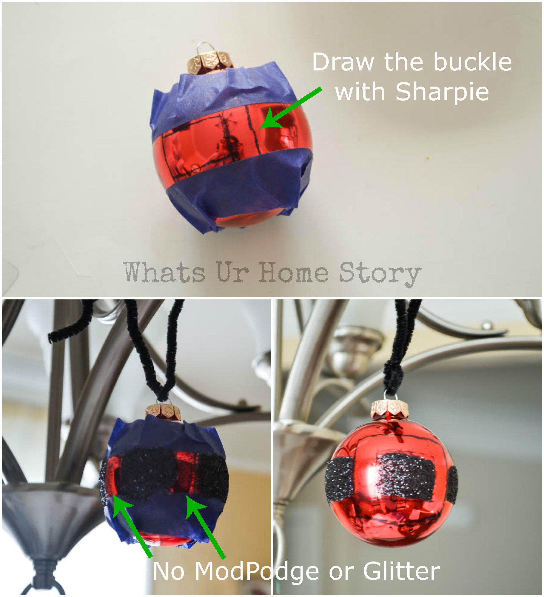 Santa Belt Ornament | Whats Ur Home Story