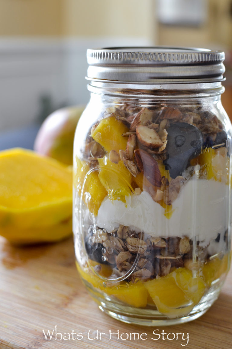 Blueberry Mango Yogurt Parfait | Whats Ur Home Story