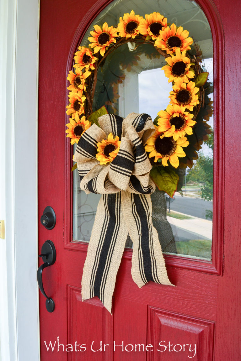 Sunflower Wreath DIY | Whats Ur Home Story