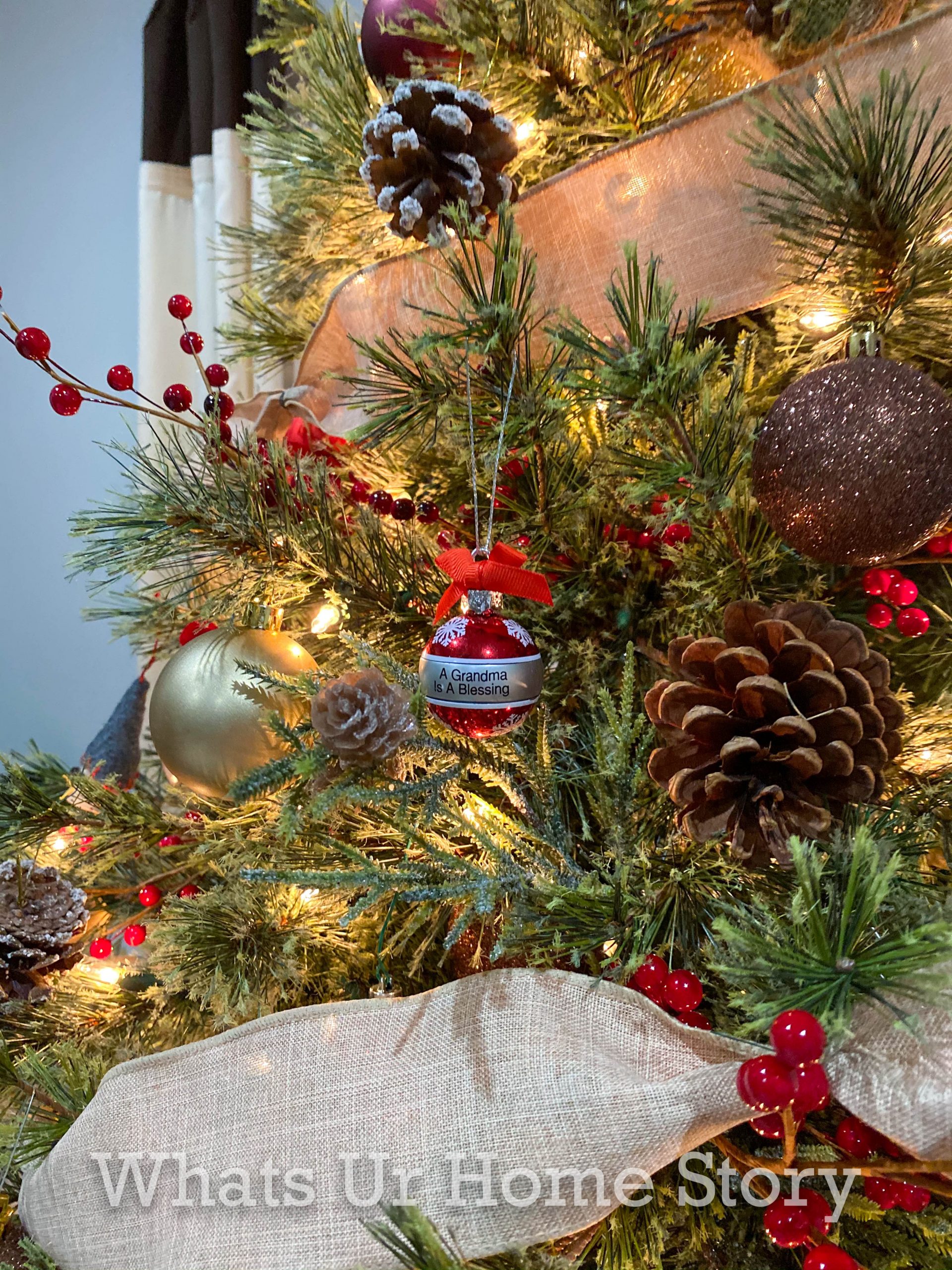 Our 2020 Rustic Glam Christmas Tree | Whats Ur Home Story